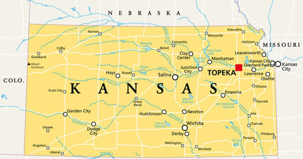 Kansas Map Overview - Discover Roads, Landmarks, And Hidden Gems